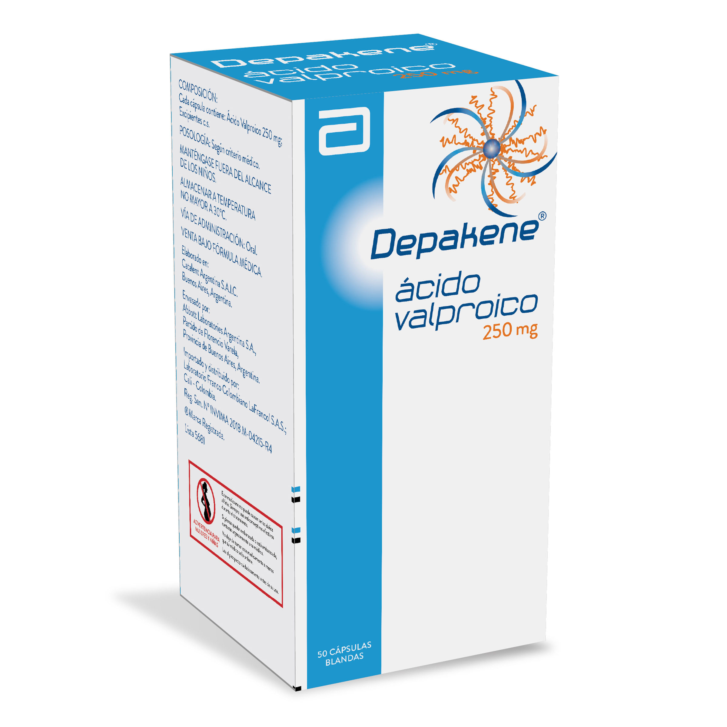 Depakene 250Mg (A.Valproico) X 50 Capsulas